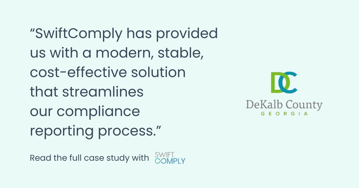 How DeKalb County save 80 hours a week in admin tasks – SwiftComply